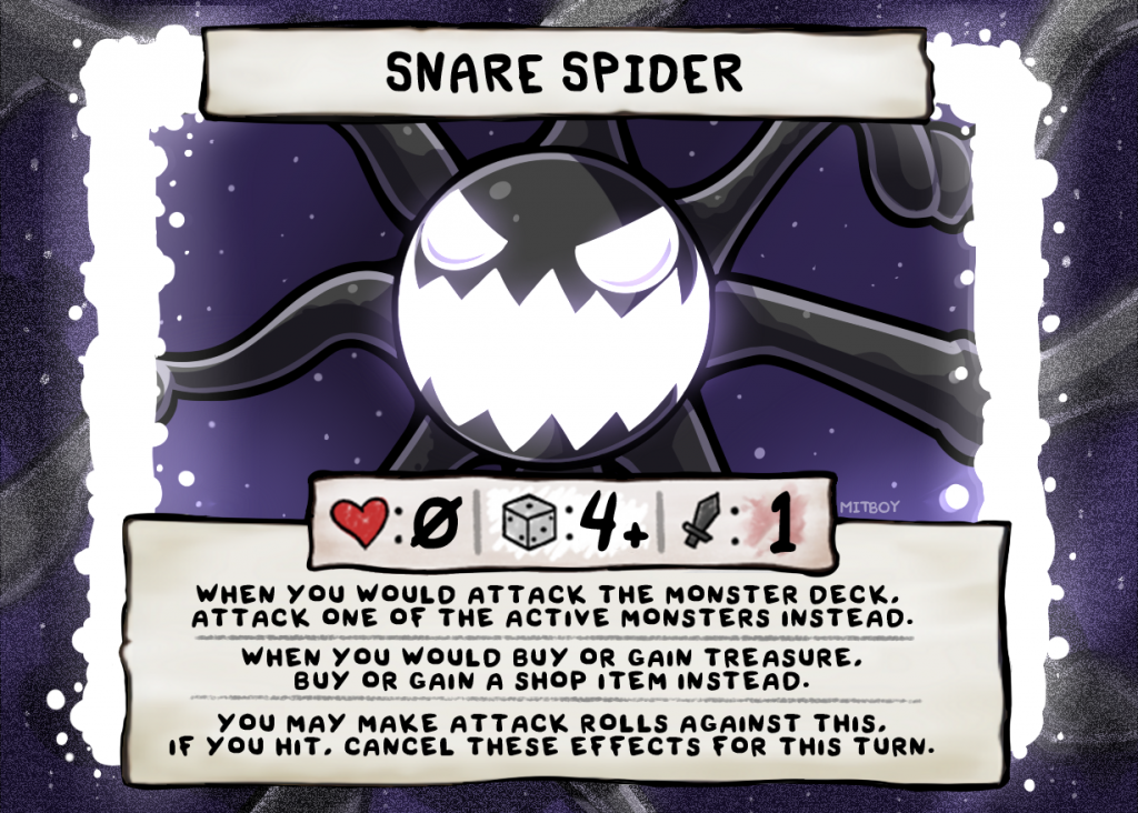 Snare Spider - Four Souls Card Repository